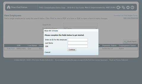Greenshades Year-End Forms